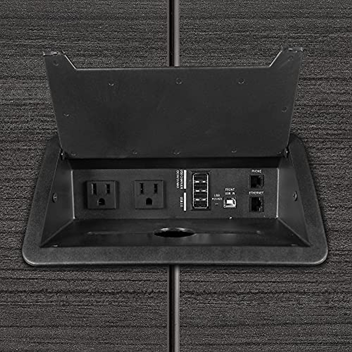 Regency Conference Room Table, 8 ft, Ash Grey/White