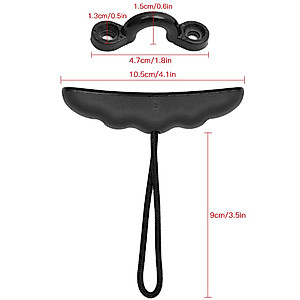 LIXADA 2pcs Kayak Carry Pull Handle with Cord Pad Eyes Screws for Canoe Boat