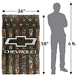Chevy Blanket, 36"x58" Camo Logo Silky Touch Super Soft Throw Blanket