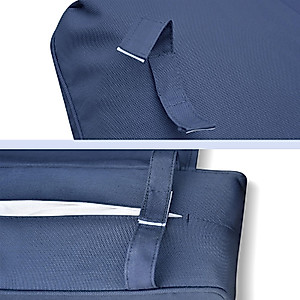 Indoor Outdoor Recliner Replacement Cushion, Patio Furniture Chair Sofa Washable Cushion Deep Seat, UV Protected, Fade Protected and Water Spill Repellet, Cover Can be Replaced (Navy Blue)