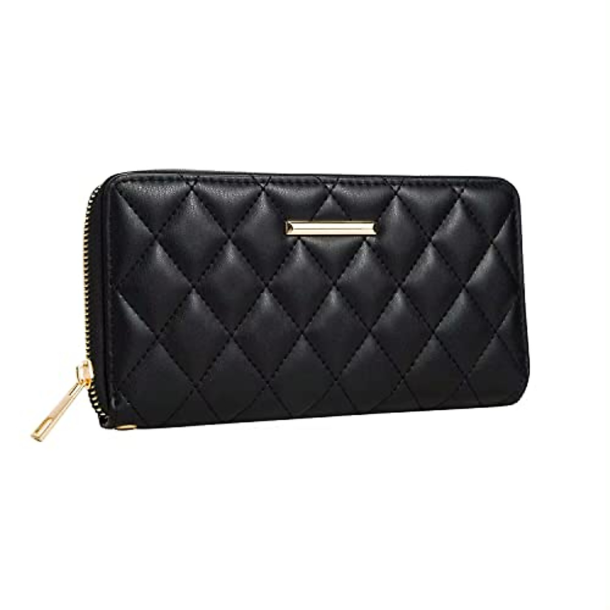 FACAI RFID Women Wristlet Wallet with Credit Card Slots - Travel Wallet Black D