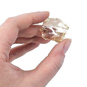 Raw Muscovite Mica, Mineral Specimen - Approx. 1"- Geologist Selected & Hand Processed - Great for Science Classrooms - Eisco Labs