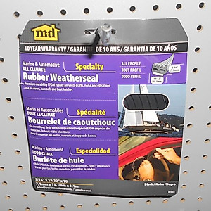 10 feet Weather Seal Strip, Marine Weather Stripping - MD Building Products 01033