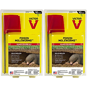 Victor M6009 Poison Moleworms, Yellow (Twо Расk)