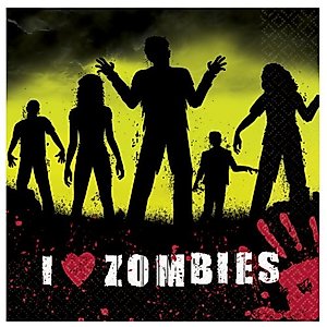 Beware of Zombies Halloween Luncheon Napkins Party Accessory (36 count)