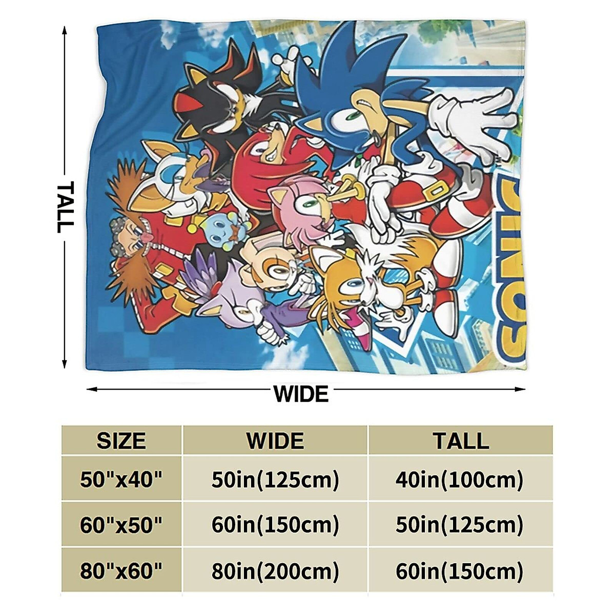 Longview Game Blanket Ultra-Soft Flannel Throw Blanket Cartoon Blankets Light Weight Bed Couch Living Room for Boys Grils 50''X40''