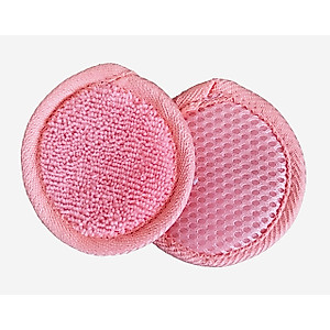 Microfiber Facial Scrubbers Reusable Makeup Remover Pads - Washable Reusable Cotton Pads - Cloth Cotton Rounds Acne Control Reusable Face Scrubber Pad For Cleansing & Face Exfoliator Pad (3 Per Pack)