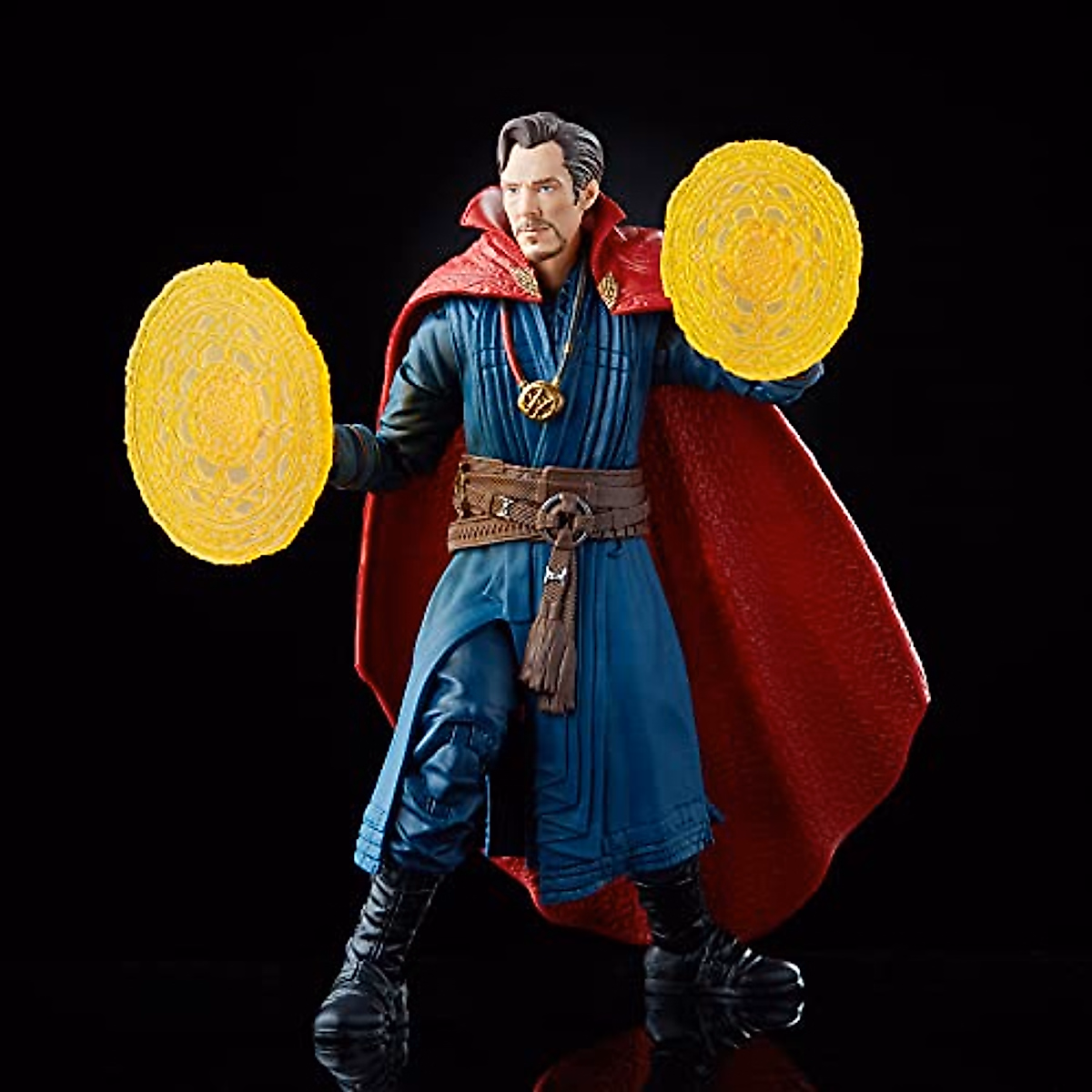Spider-Man Marvel Legends Series Doctor Strange 6-inch Collectible Action Figure Toy and 4 Accessories and 1 Build-A-Figure Part(s), Multicolor