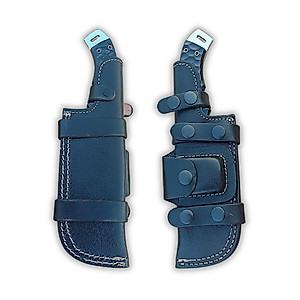 JNR Traders Handmade Tracker knife with sheath belt tracker knife Horizontal carry tracker knife full tang fixed blade Hunting knife edc tracker knife