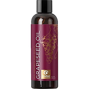 Pure Grapeseed Oil for Skin Care - Cold Pressed Grape Seed Oil Liquid for Skin with Moisturizing Carrier Oil for Essential Oils Mixing - Natural Vitamin E Anti Aging Body Oil for Dry Skin and Hair