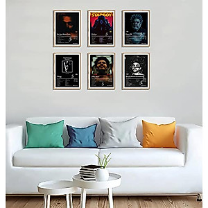 Facdem Weeknd Poster The Music Album Cover Posters Print Set of 6 Room Aesthetic Canvas Wall Art for Girl and Boy Teens Dorm Decor 8x10 inch