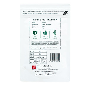 Ocha & Co. Kyoto Uji Matcha - Ceremonial Grade Matcha Powder - Highest Grade Traditional Stone Milled Japanese Matcha Green Tea Powder, 50g/1.75oz.
