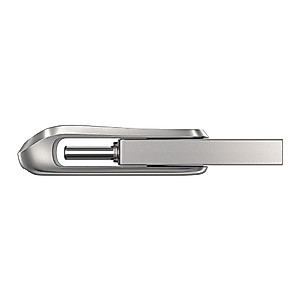 SanDisk 64GB Ultra Dual Drive Luxe Type USB C Flash Drive (5Y - SDDDC4-064G-I35, Silver)