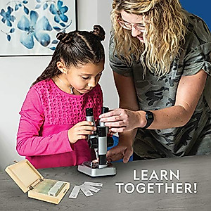 NATIONAL GEOGRAPHIC Mega Biology Set -8 years and up, Professional Grade Specimens, 25 Prepared Microscope Slides, Detailed Learning Guide and Storage Box,