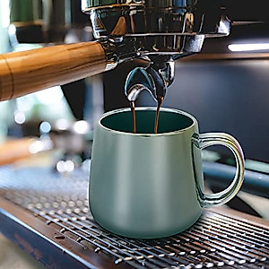 GOOD ALWAYS Ceramic Coffee Mug, Tea Cup for Office and Home, 15 Oz Tea Mug,Latte,Cappuccino,Cocoa with Handle, Christmas, Birthday, Teacher Appreciation Gifts for Women and Men, 1 Pack (Glossy Green)