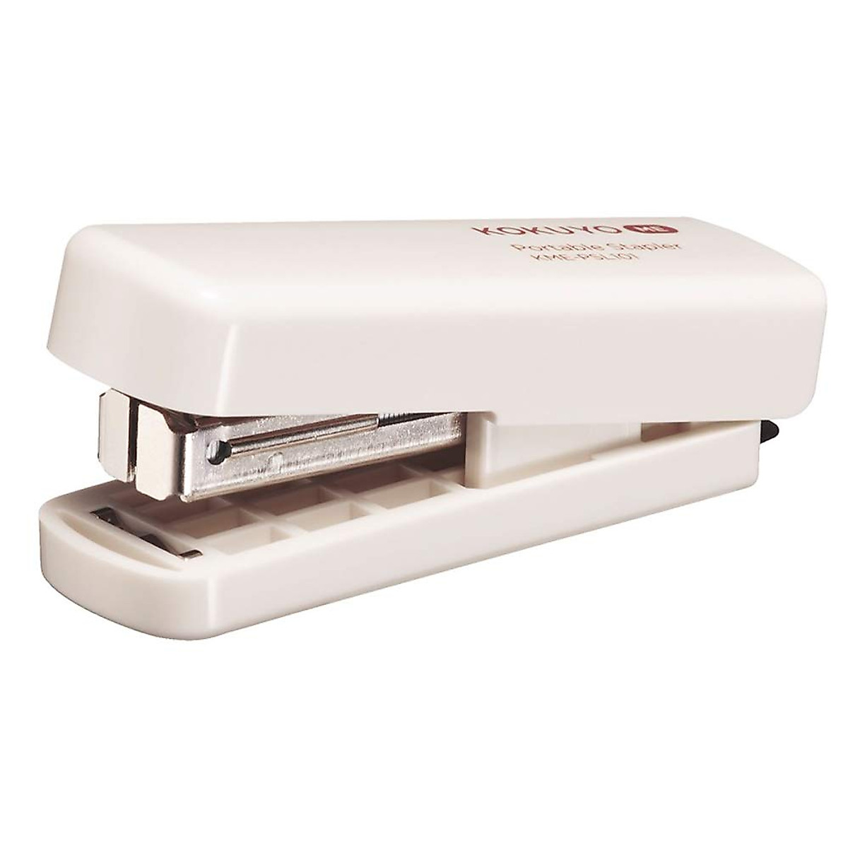 Kokuyo Me Compact Stapler, up to 10 Sheets Binding, No. 10 Staple, Tofu White, Japan Import (KME-PSL101MV)