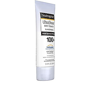 Neutrogena Ultra Sheer Dry-Touch Water Resistant and Non-Greasy Sunscreen Lotion with Broad Spectrum SPF 100+, 3 fl. oz