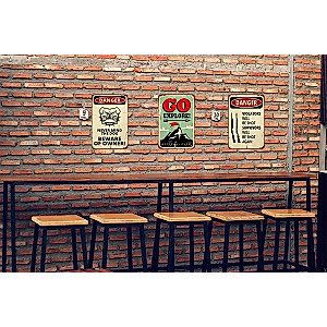 Paximiga Coffee You're On The Bench Alcohol Suit Up Vintage Look Metal 20X30 cm Decoration Art Sign for Home Kitchen Bathroom Farm Garden Garage Inspirational Quotes Wall Decor