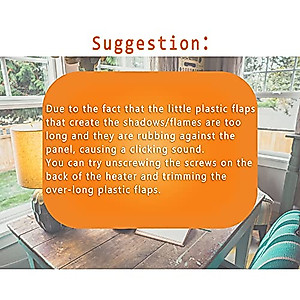 DONYER POWER Electric Heaters for Indoor Use Mini Fireplace Heater Portable 1500W 14.5" Fake Fireplace Bedroom Office Space Heater