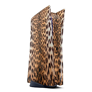 Design Skinz Mirrored Leopard Hide - Full-Body Cover Wrap Decal Skin-Kit Compatible with The Sony Playstation 5 Console (Disc Drive)