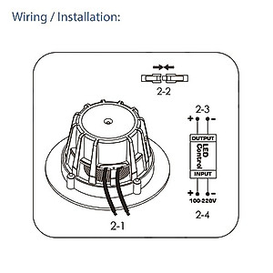 Pyle 4” Pair Flush Mount in-Wall in-Ceiling 2-Way Home Speaker System Built-in LED Lights Aluminum Housing Spring Clips Polypropylene Cone & Tweeter 2 Ch Amplifier 160 Watts (PDICLE4),White
