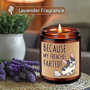 LEADO Candles, Frenchie Gifts for Women, Men - Funny Bulldog Gifts for Frenchie Owners, Frenchie Dad, Frenchie Mom Gifts - Christmas, Birthday Gifts for Frenchie Lovers, Bulldog Lover Gifts