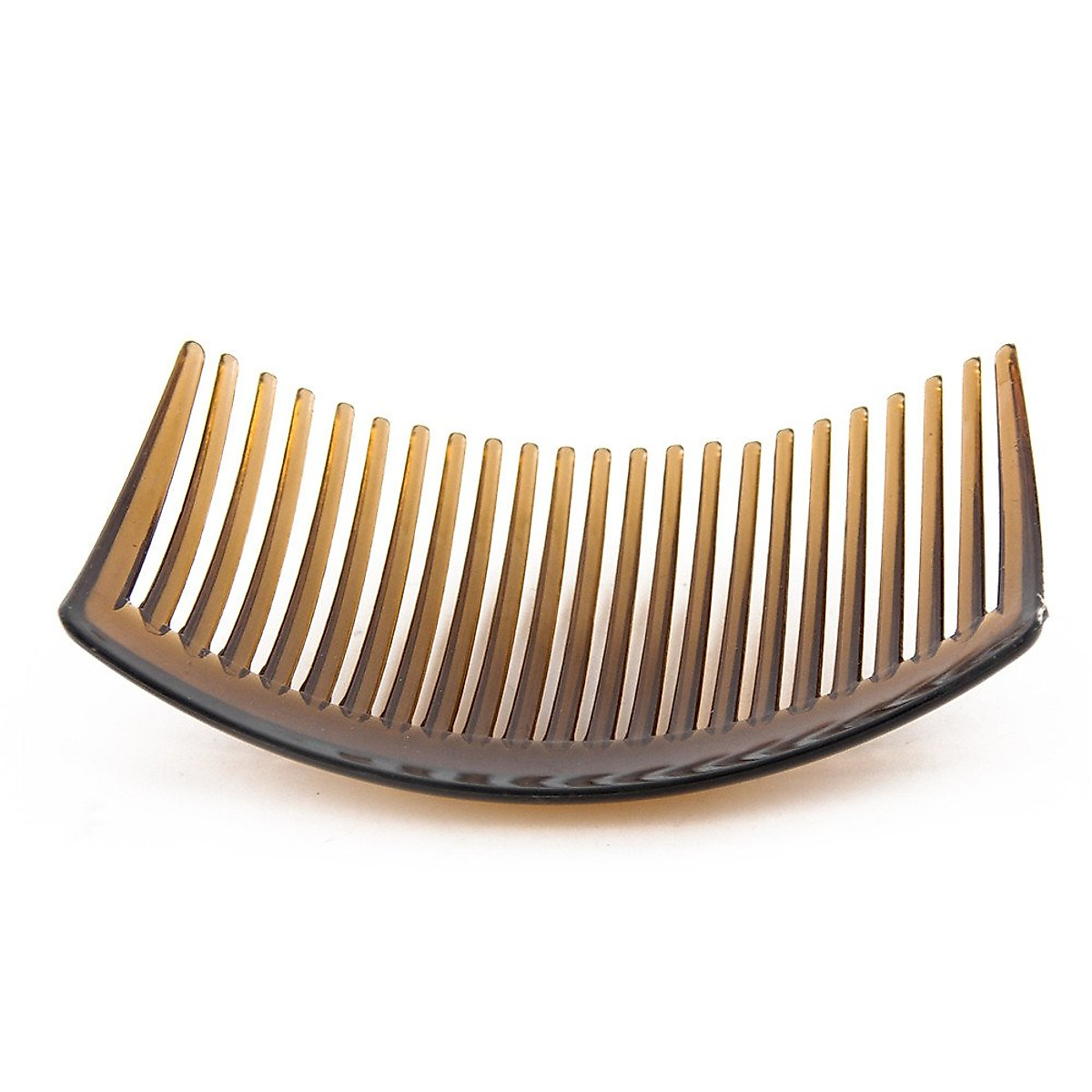 Yeshan 3.2" Plastic Hair Side Comb With Teeth Comb HairPin Clip for women,Brown (12pcs)