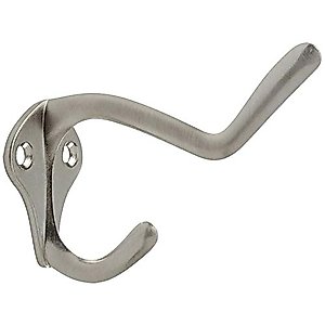 Cosmas 25 Pack 32188SN Satin Nickel Coat & Hat Hook