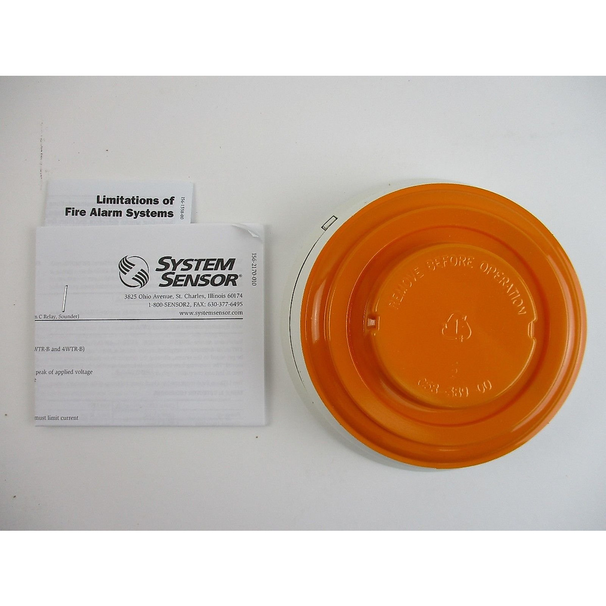 SYSTEM SENSOR 4WTA-B 4WTAB 12/24 VDC, Photoelectric Smoke Detector with Thermal, Sounder, and Base