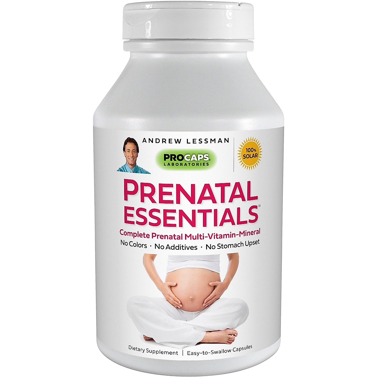 ANDREW LESSMAN Prenatal Essentials 360 Capsules - Complete Prenatal Vitamins for Women, No Additives Prenatal Multivitamin, Nutrients for Womens Prenatal & Postnatal - Methylfolate Prenatal with Iron