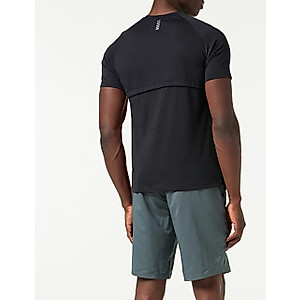 Under Armour Men's Streaker Short-Sleeve T-Shirt , Black (001)/Reflective , Large