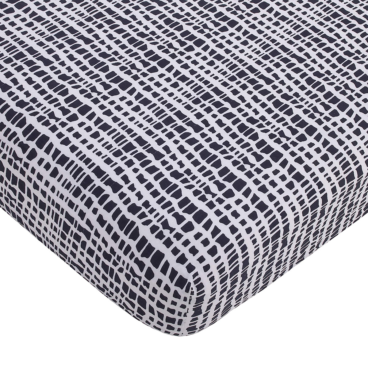 NoJo Seas The Day Blue and White Whale, Narwhal, Sea Lion, Shark 4 Piece Crib Bedding Set - Comforter, 100% Cotton Fitted Crib Sheet, Crib Skirt, and Storage