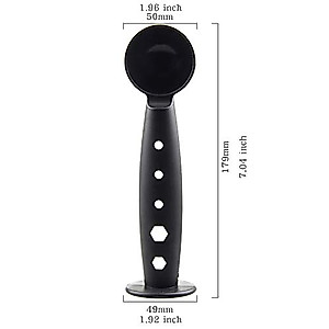 Coffer Tamper, Multifunctional Espresso Tamper with 10g Measuring Spoon, Coffee Tamping Tool for Barista Coffee Bean Press Coffee Grind Pressing (Espresso Scoop with Tamper 49mm)