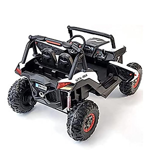 4X4 2022 Upgraded Kids Electric Ride on car RC Remote Power Wheel 24v XL Buggy Style Kids Ride on car RZR 2 Adjustable seats 24VOLT Rubber Tires Holds 160 lb mp3 Bluetooth 9 mph