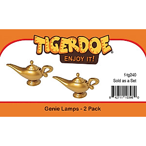 Tigerdoe Genie Lamp - 2 Pack - Magic Lamp - Genie Costume Accessories - Genie Lamp Prop