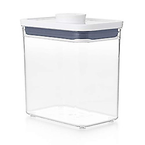 OXO Good Grips POP Container – Airtight 1.7 Qt for Coffee and More Food Storage, Rectangle, Clear & Good Grips POP Container Coffee Scoop, Clear