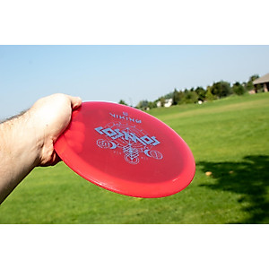Viking Discs Cosmos Storm Plastic | Control Driver | Beginner Friendly Disc Golf Driver [Stamp Color & Color Shade May Vary] (173-176g, Red)
