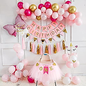 Balloon Garland Arch kit 8 Pack for Baby Shower Birthday Decorations, Tying Tool, Balloon Double-Hole Strips, 100 Dot Glue Point Stickers, Flower Clips, Suitable for Party Wedding Birthday Christmas