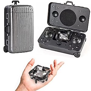 Pocket Drone with Camera - 360 Degree Rotation, Altitude Hold, Headless Mode, 3D Flips, One Key Return, Small RC Drone with Folding Antenna, Remote Control Airplane for Kids and Adults