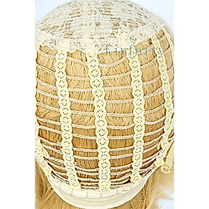 Linfairy Short Blonde Cosplay Wig Halloween Costume Cat Wig for Men