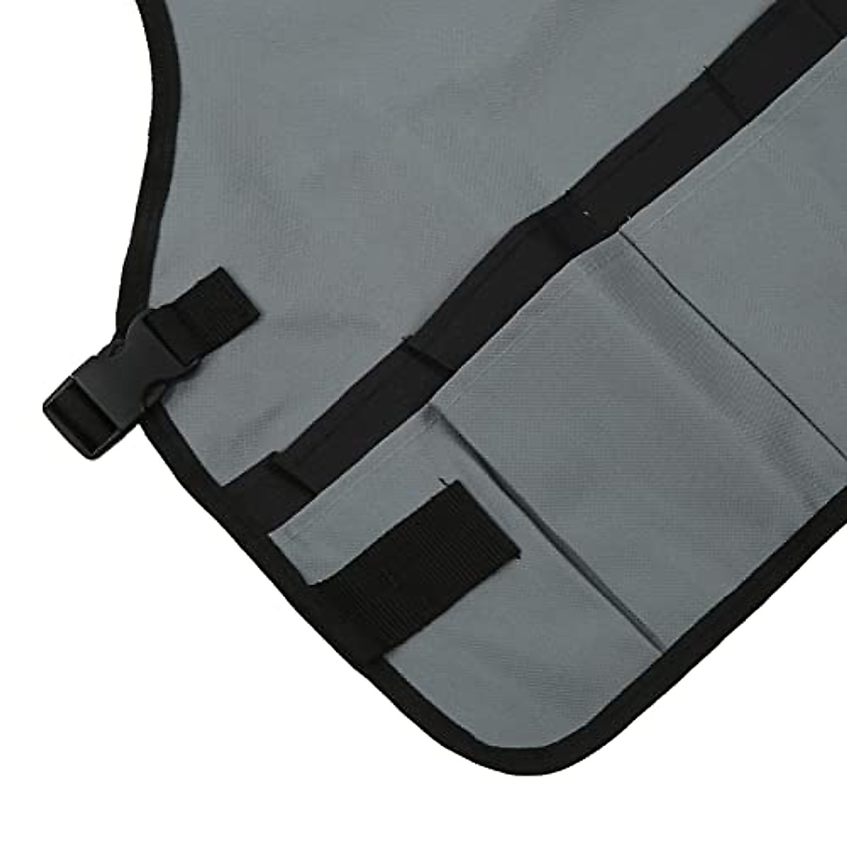 ENTHUSRI Garden Apron Oxford with Pockets Cloth Reusable Outdoor Barbecue BBQ Grill Apron for Men Women Gray