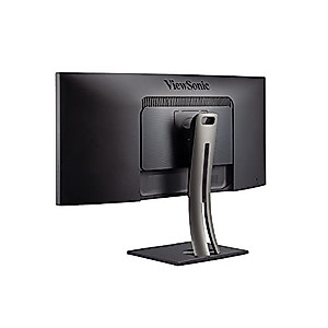 ViewSonic VP3481a 34-Inch WQHD+ Curved Ultrawide USB C Monitor with FreeSync, 100Hz, ColorPro 100% sRGB Rec 709, 14-bit 3D LUT, Eye Care, 90W USB C, HDMI, DisplayPort for Home and Office,Black