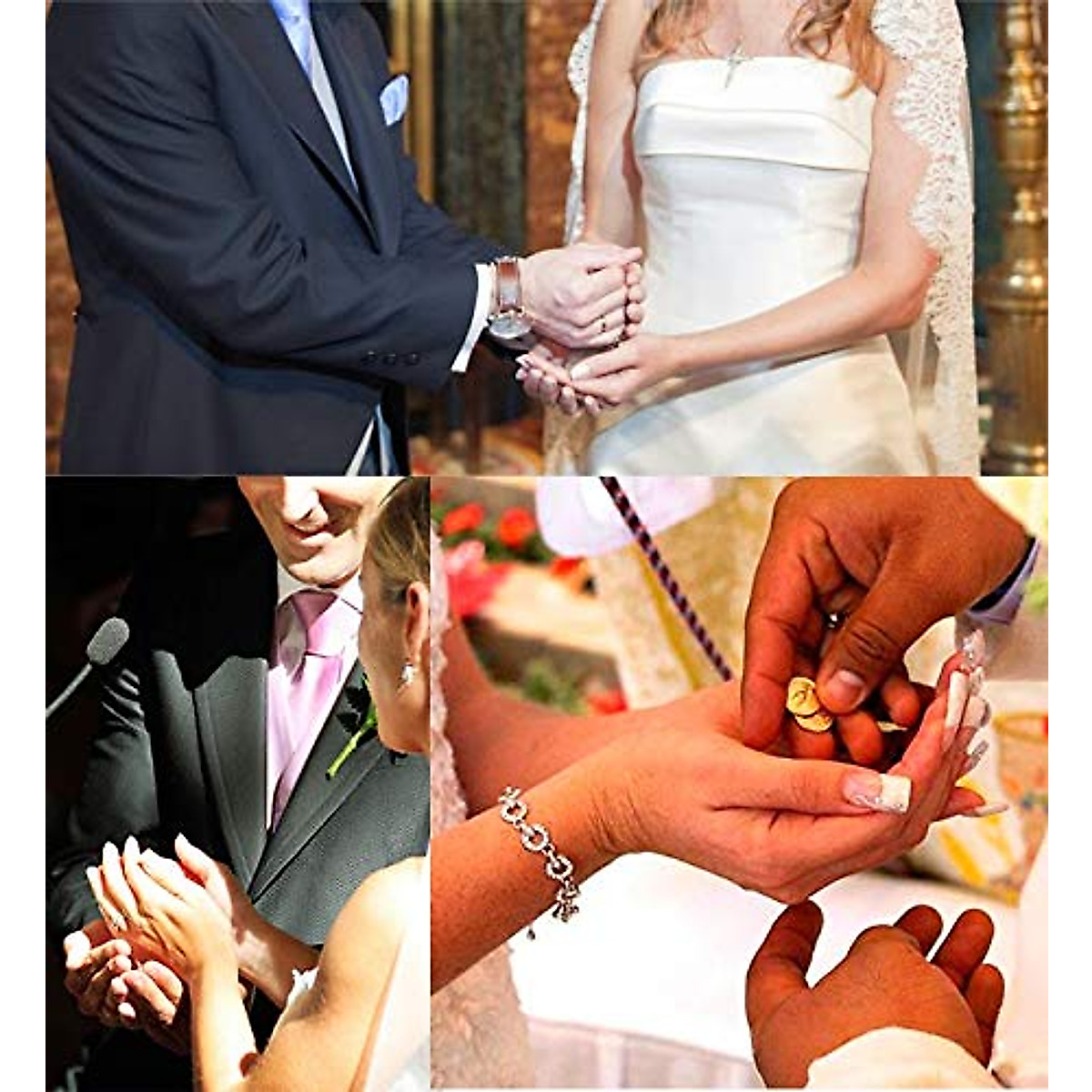 CB Accessories Wedding Unity Coins - Arras de Boda - Decorative Box with Rhinestone Crystals Keepsake 75 (Gold)