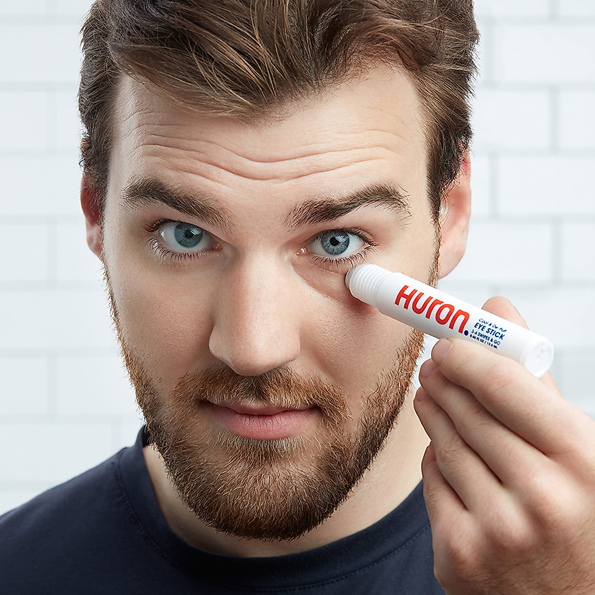 Huron Eye Stick - Under Eye Roller for Puffy Eyes, Dark Circles, & Fine Lines - Refreshes, Energizes, & Moisturizes on Contact - Fragrance-Free - Vegan, Cruelty-Free, Made in the USA