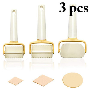 3Pcs Rolling Cookie Cutters Foundant Cutters Biscuit Rolling Cutters