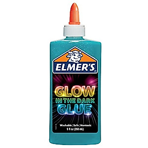 Elmer's Magical Liquid Slime Activator (9 fluid ounces) and Elmer's Glow in the Dark Liquid Glue, Great for Making Slime, Washable, Assorted Colors