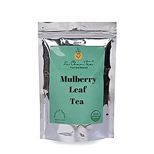 Zi Chun Tea | Organic White Mulberry Leaf Tea | Loose Leaf Herbal Tea from Thailand | Caffeine Free Organic Wellness Tea | Morus alba - 3.5 oz