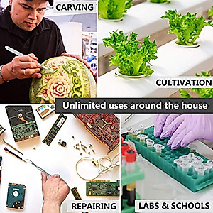 MedHelp Disposable Scalpels #10 + 11 ● Box of 20 Disposable Dermaplaning Blades with Plastic Handle, Scalpel Blades, High Carbon Steel Dermablade Blades Individually Wrapped Sterile