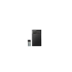 Sony ICFP26 Portable AM/FM Radio (Black) Bundles (Battery Bundle)