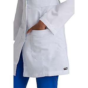 Grey's Anatomy 4481 34" Women's Lab (White, Small)